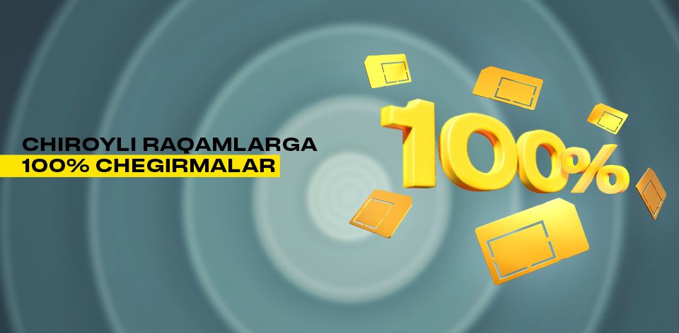🎁 Chiroyli raqamlarga 100% chegirma